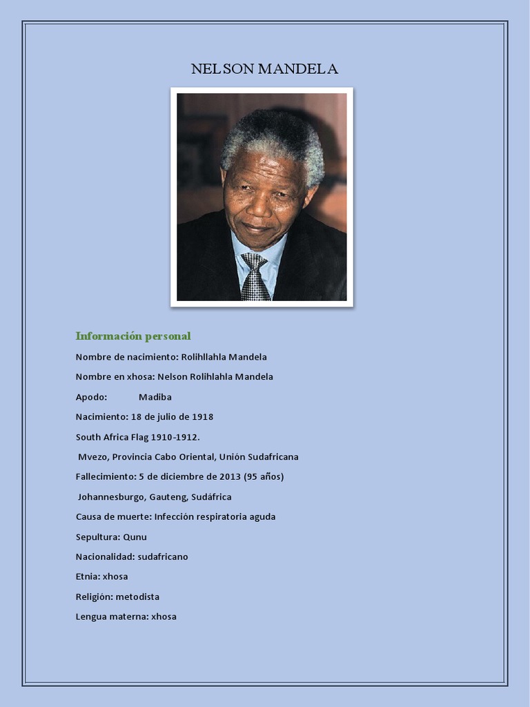 Nelson Mandela | PDF | Nelson Mandela | Sudáfrica