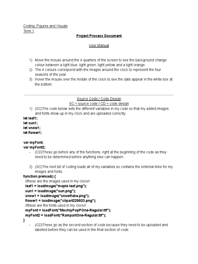 Project Process Document | PDF | Rectangle | Computing