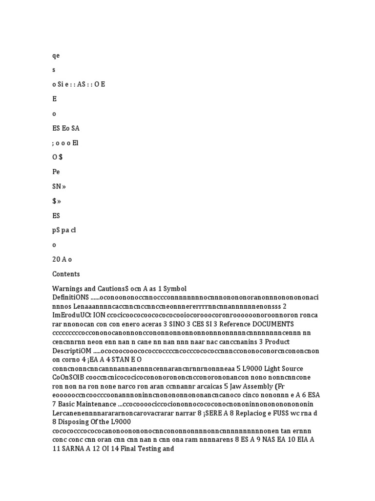 Stryker-L9000-Service-Manual Escaneado | PDF | Screw | Light Emitting Diode