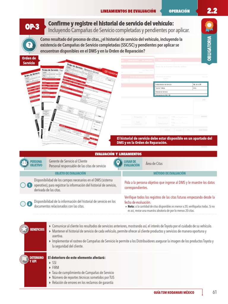 Guia TSM Kodawari 2016 24.05.2016 - Opt - 3 | PDF | Indicador de rendimiento | Información
