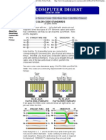rj45 Color Coding | PDF | Electrical Connector | Electrical Components