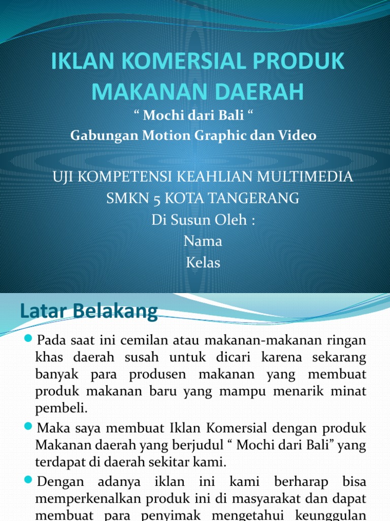 Contoh Presentasi UKK | PDF