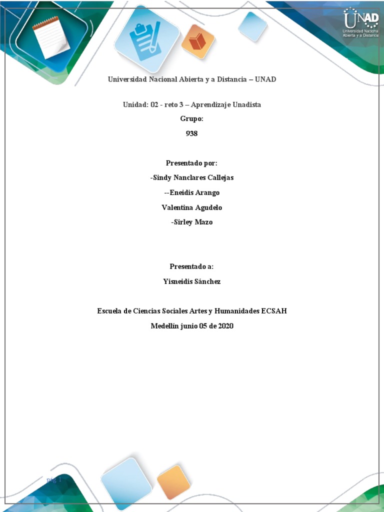 938 - Reto 3 Aprendizaje Unadista | PDF | Aprendizaje | Pensamiento