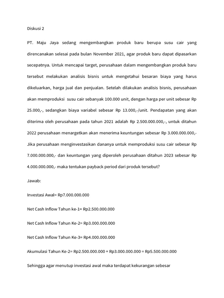 Analisis Kasus Bisnis Diskusi 2 | PDF