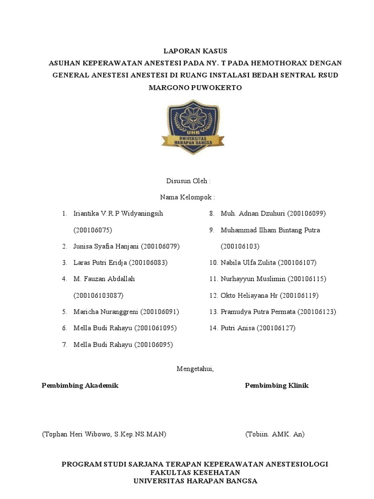 HEMOTHORAX | PDF | Kesehatan Holistik | Sains & Matematika