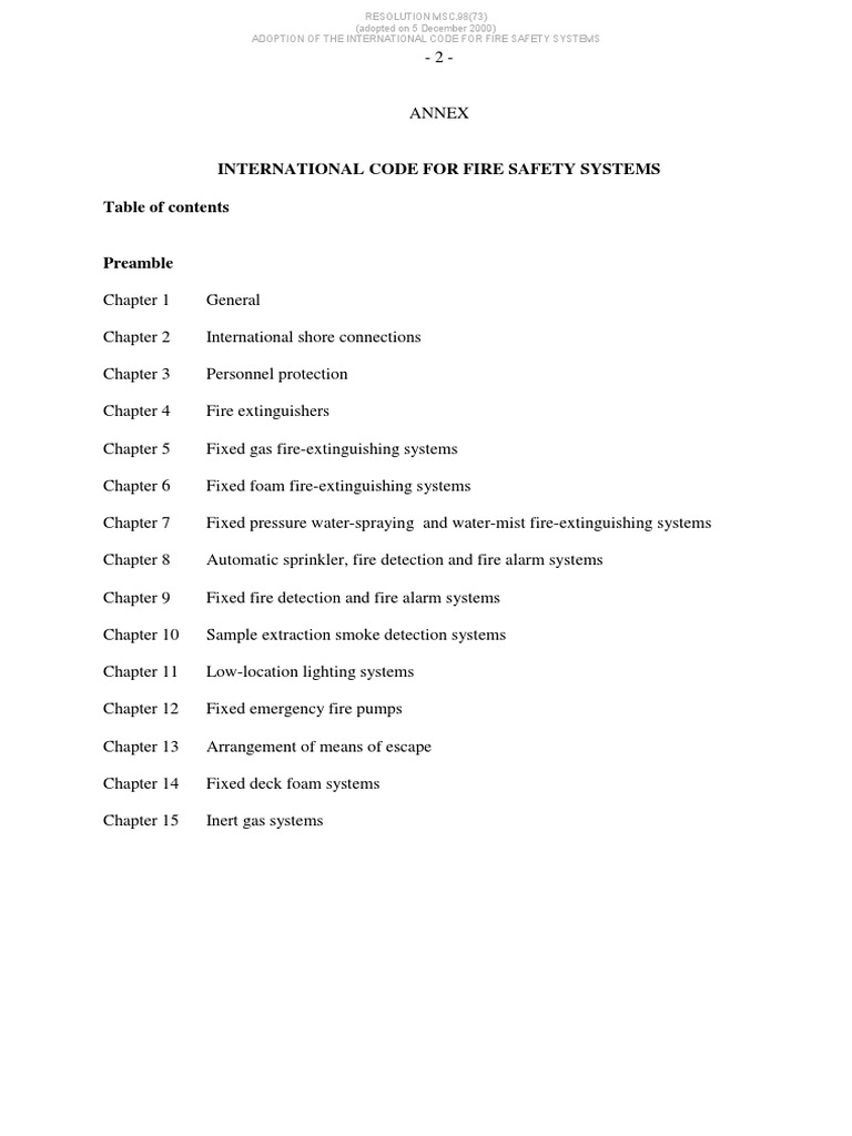 International Code For Fire Safety Systems | PDF | Fire Safety | Breathing
