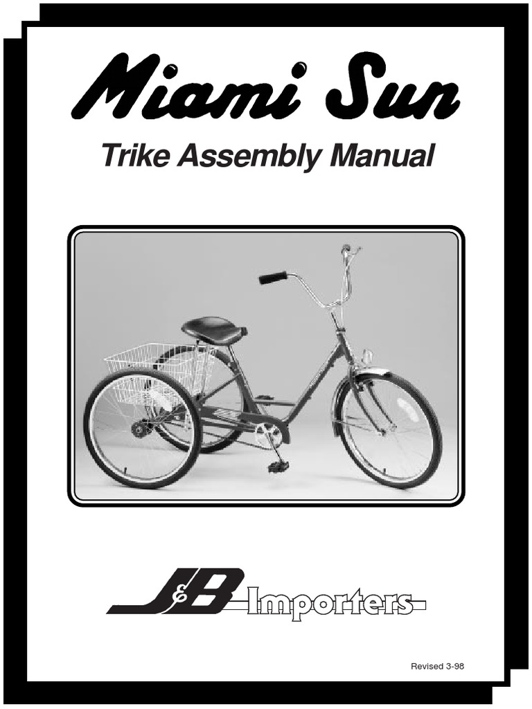 Miami Sun Trike Parts PDF Screw Mechanical Engineering