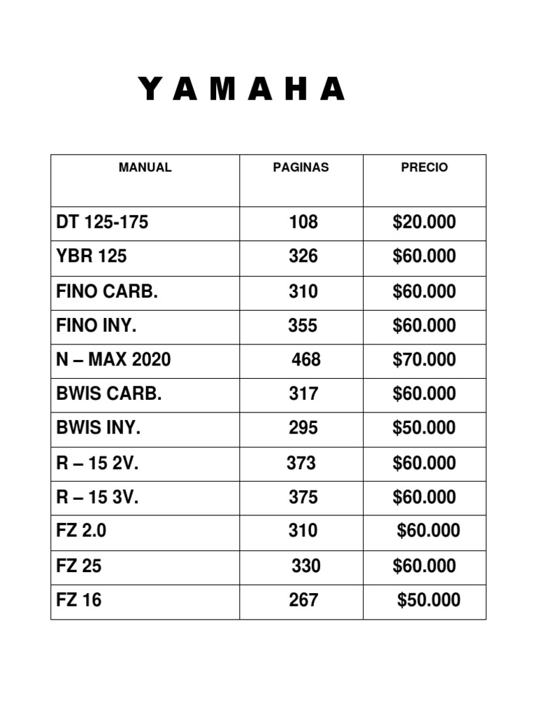 Yamaha | PDF