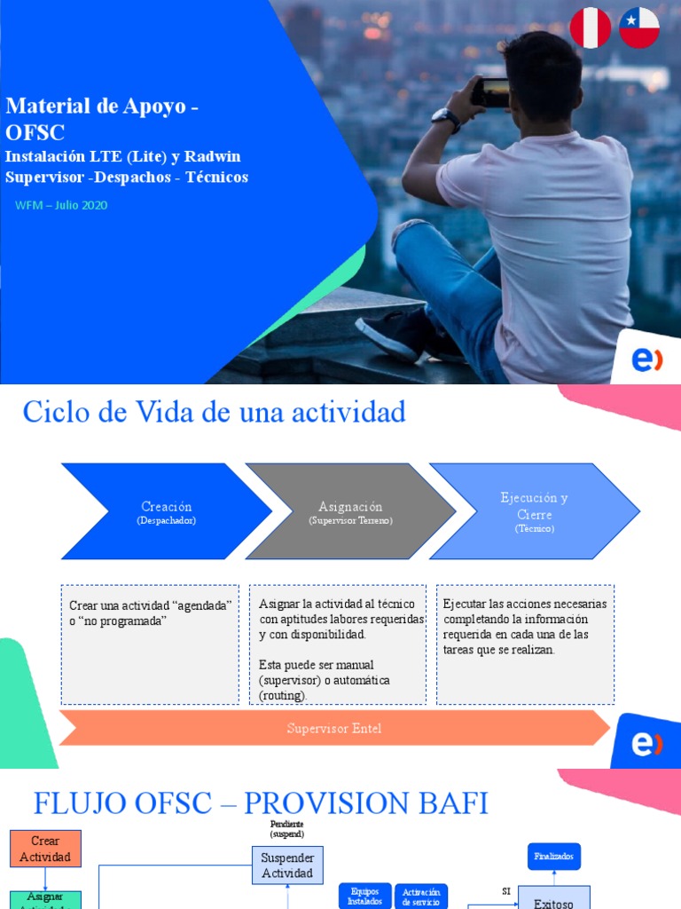 Manual Ofsc Tecnico - Gpon y Satelital | PDF