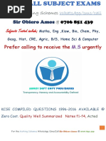 KLB 1 Maths 1 Students | PDF