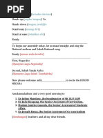 Anchoring Script For A Cultural Event | PDF | Dances