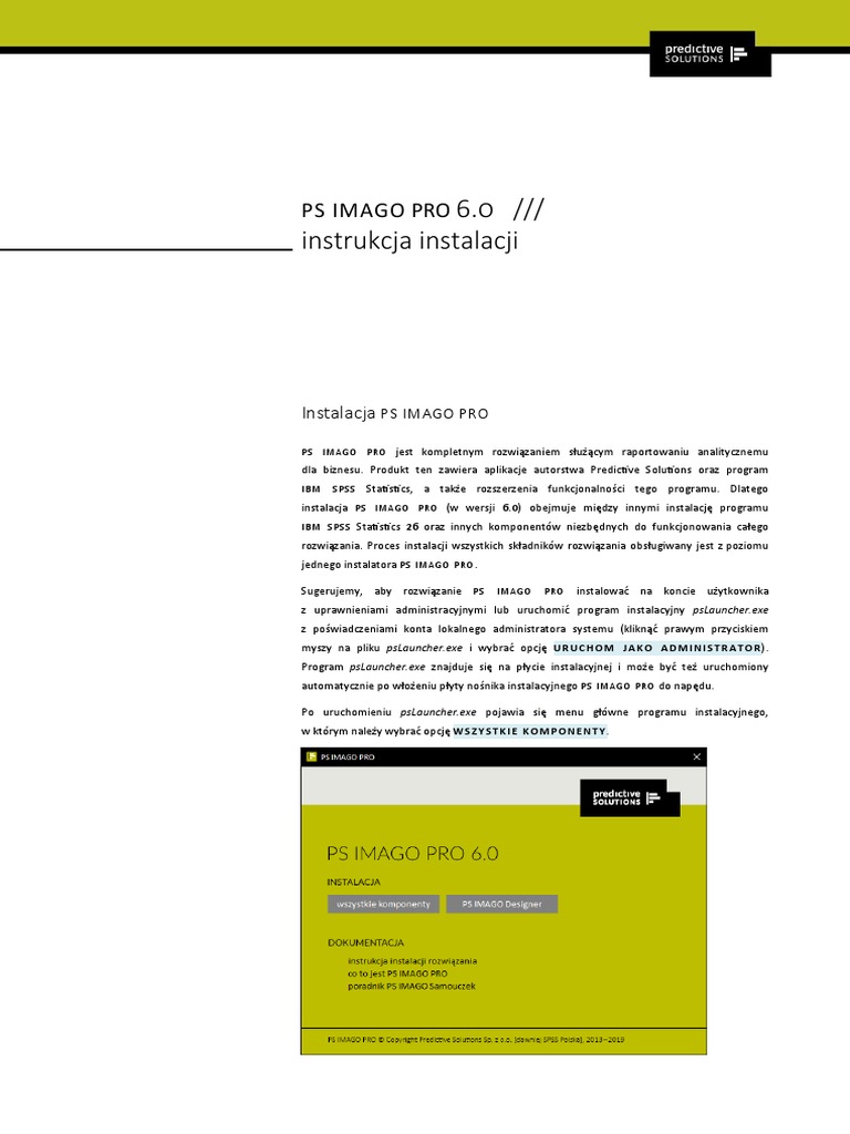 PS IMAGO PRO Installation Instructions PL | PDF