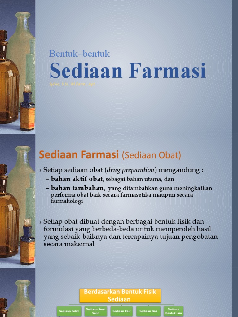 Bentuk-Bentuk Sediaan Obat (2x50) | PDF