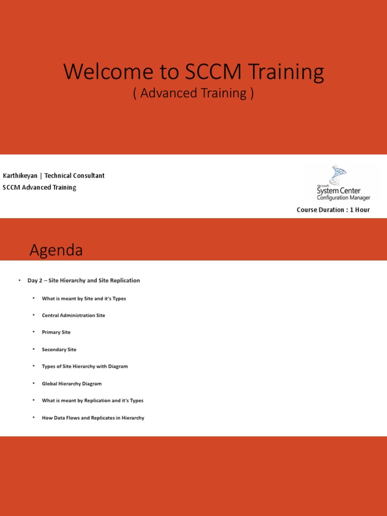 SCCM Site Hierarchy & Replication | PDF | Databases | Microsoft Sql Server