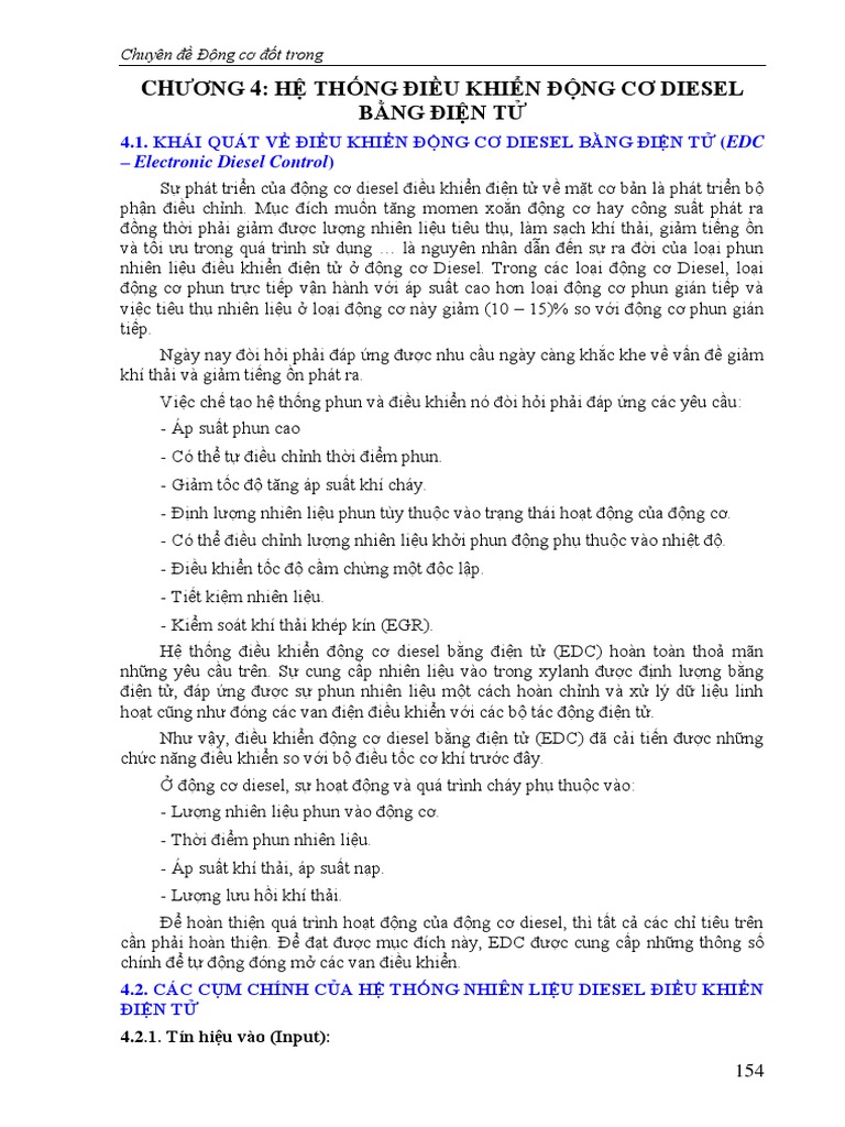Chuong 4 - He Thong Phun Dau Dien Tu | PDF
