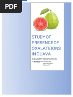 Study of Oxalate Ion Content in Guava Fruit - Vel | PDF | Titration ...
