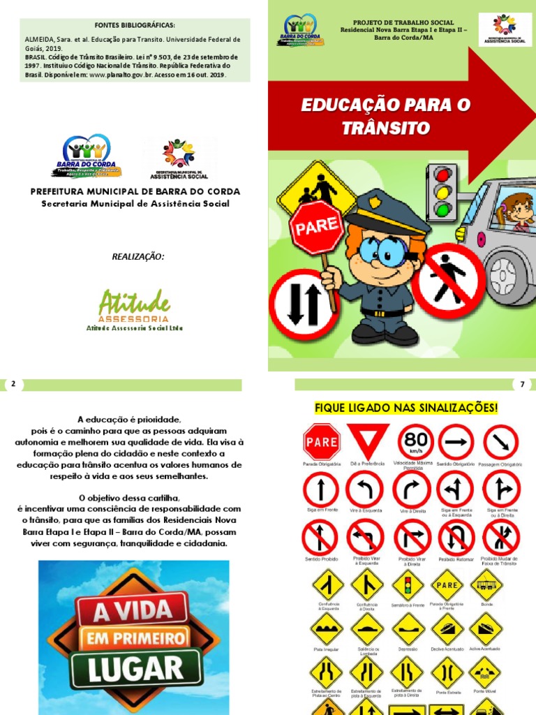 Cartilha Educação para Transito | PDF | Tráfego | Transporte