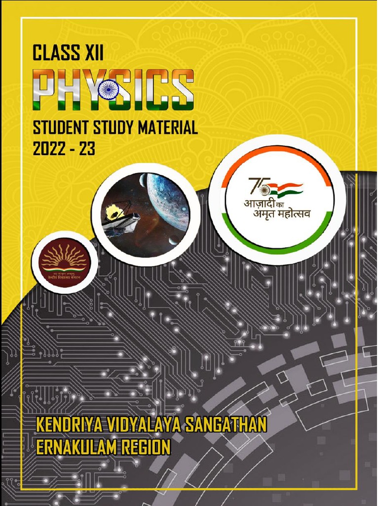 Class XII Physics Support Material Final-1 | PDF | Electric Charge ...