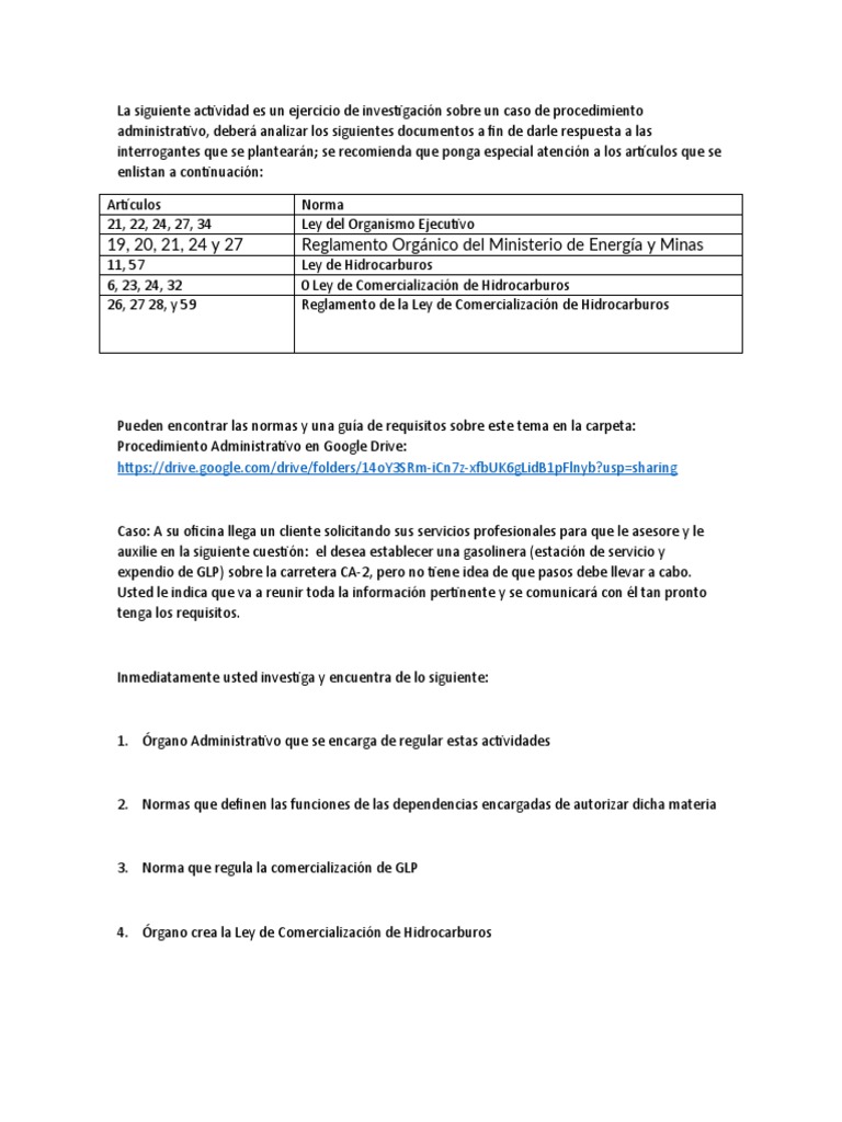 Procedimiento para la obtención de licencia para estación de servicio y expendio de GLP: Resumen ...