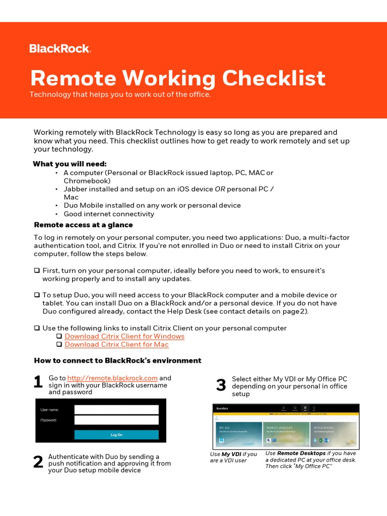 Remote Access Portal User Guide | PDF | Ios | Desktop Virtualization