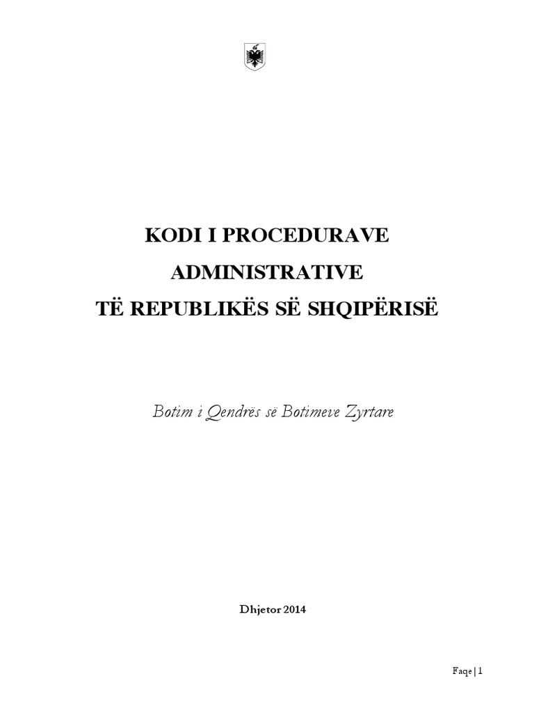 Kodi I Procedures Administrative-1 | PDF