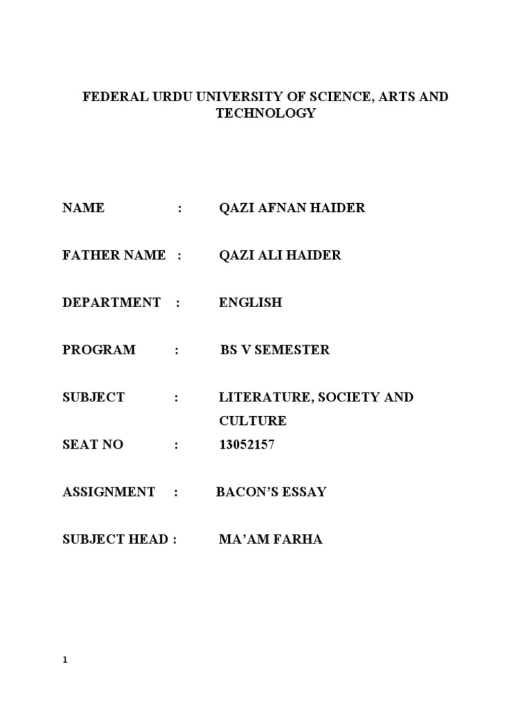 LSC Assignment | Download Free PDF | Truth | Essays LSC Assignment | Download Free PDF | Truth | Essays