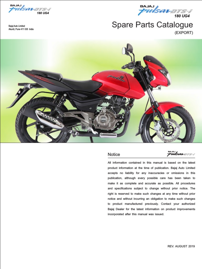 Pulsar 180 Ug4 Bsiii - SPC | PDF | Vehicle Parts | Vehicles