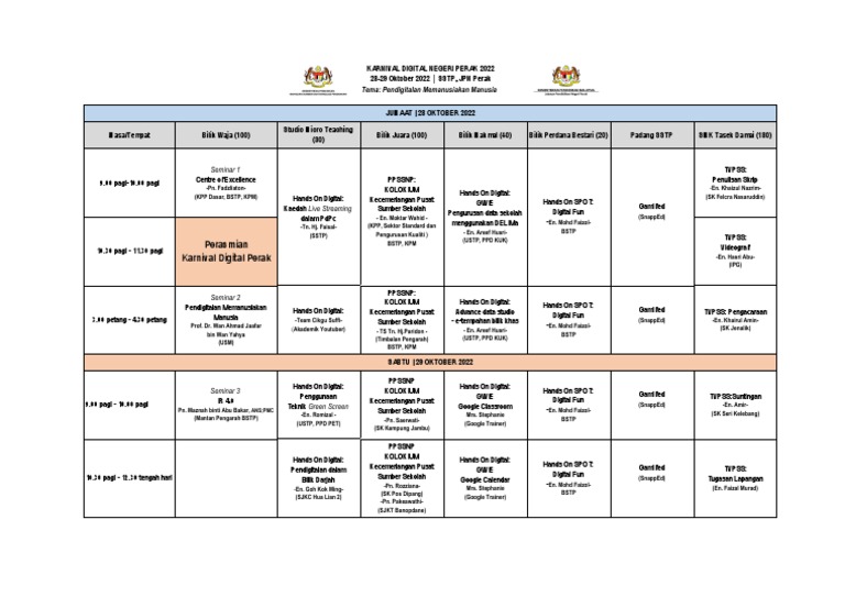 Tentatif Program | PDF