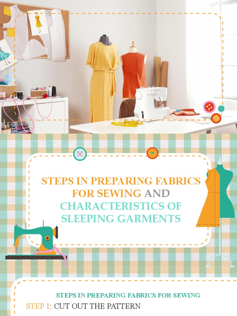 Steps of Fabric Sewing - Sleeping Garments | PDF | Clothing | Softlines ...