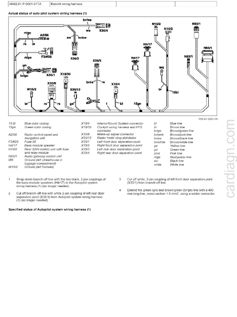 Benz W211 - APS50 Retrofit Wiring Harness - PDF Download | PDF