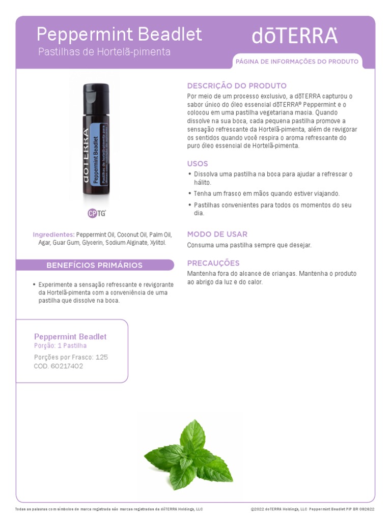 Peppermint Beadlet | PDF