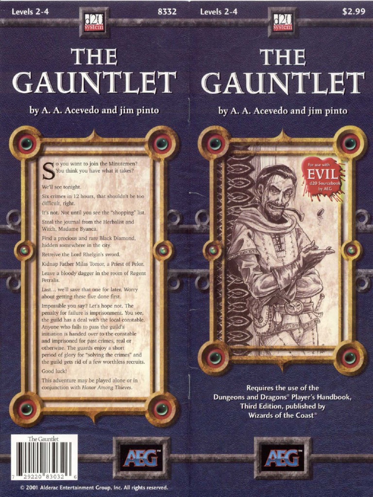 AEG8332 - The Gauntlet (L2-4) - Alderac Entertainment Group | PDF