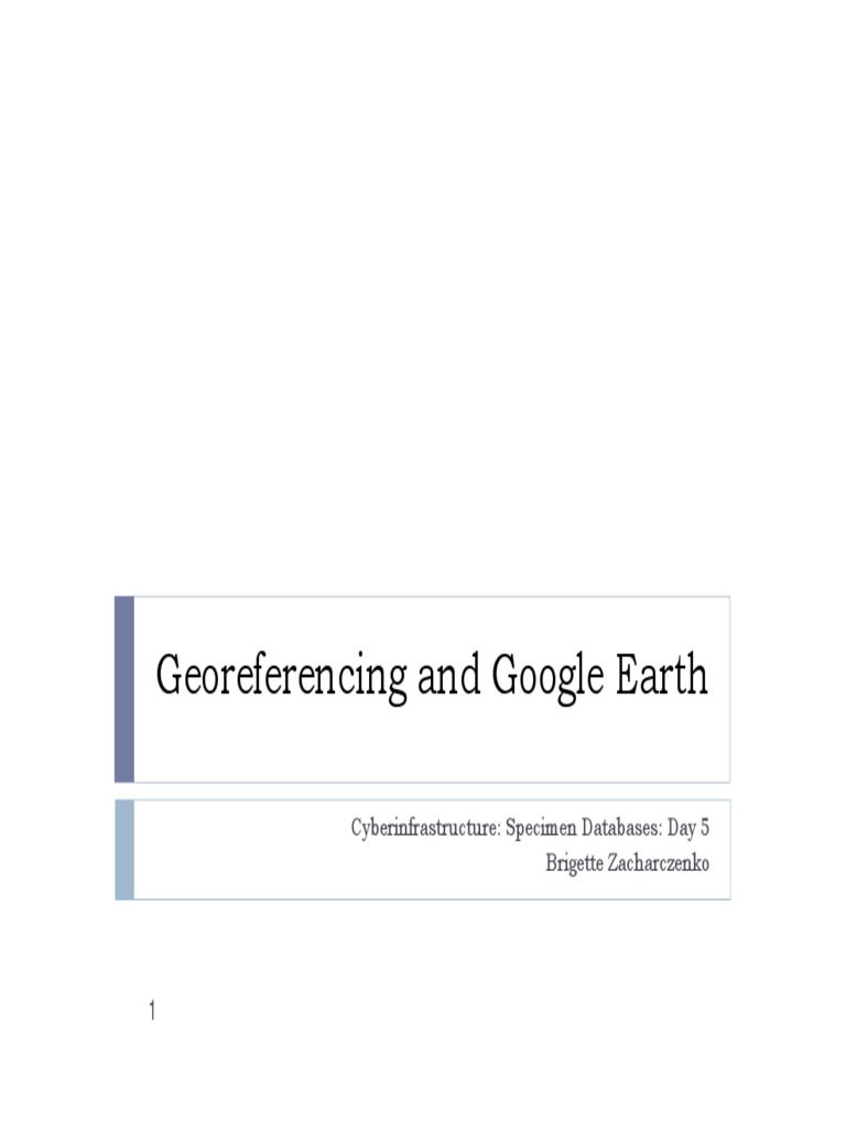 Georeferencing and Google Earth - University of Connecticut (PDFDrive) | PDF | Geographic ...
