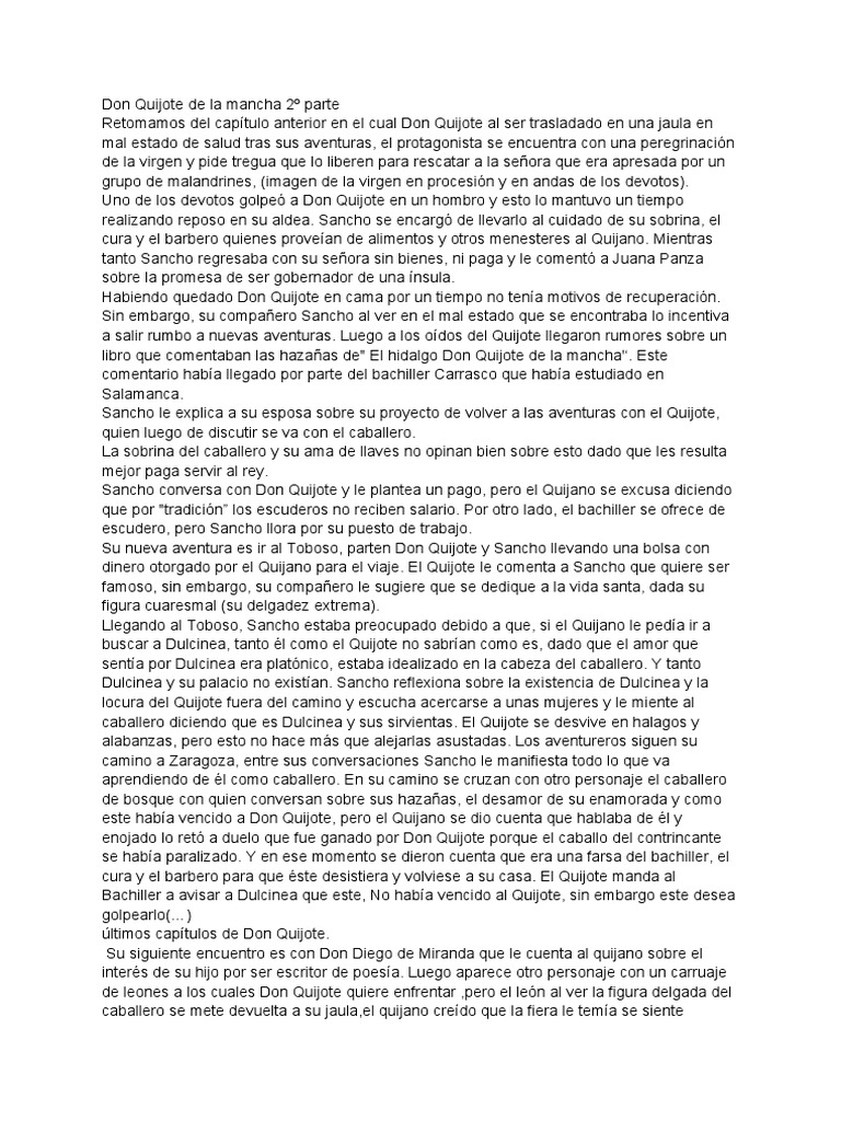 Aventuras y Desventuras de Quijote | PDF | Don Quijote