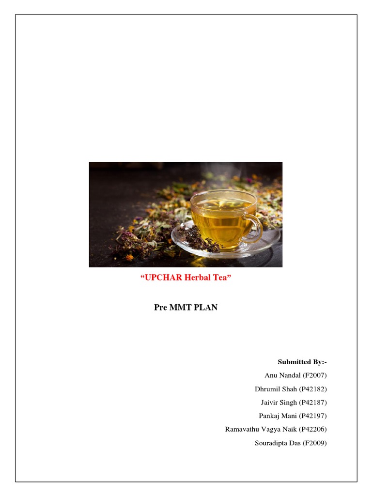 Group No. 8 - SecD - PreMMTPlan | PDF | Tea | Drink