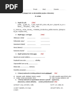 Slovesá - Tematický Test | PDF