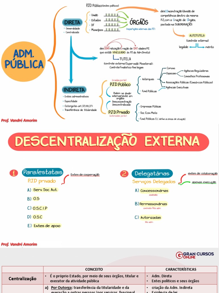 Prof. Vandré Amorim | PDF | Descentralização | Administração pública
