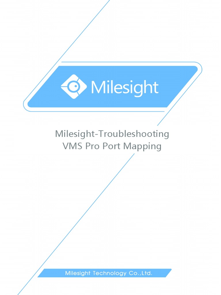 Milesight Troubleshooting VMS Pro Port Mapping | PDF