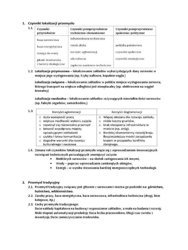 Geografia Przemys | PDF