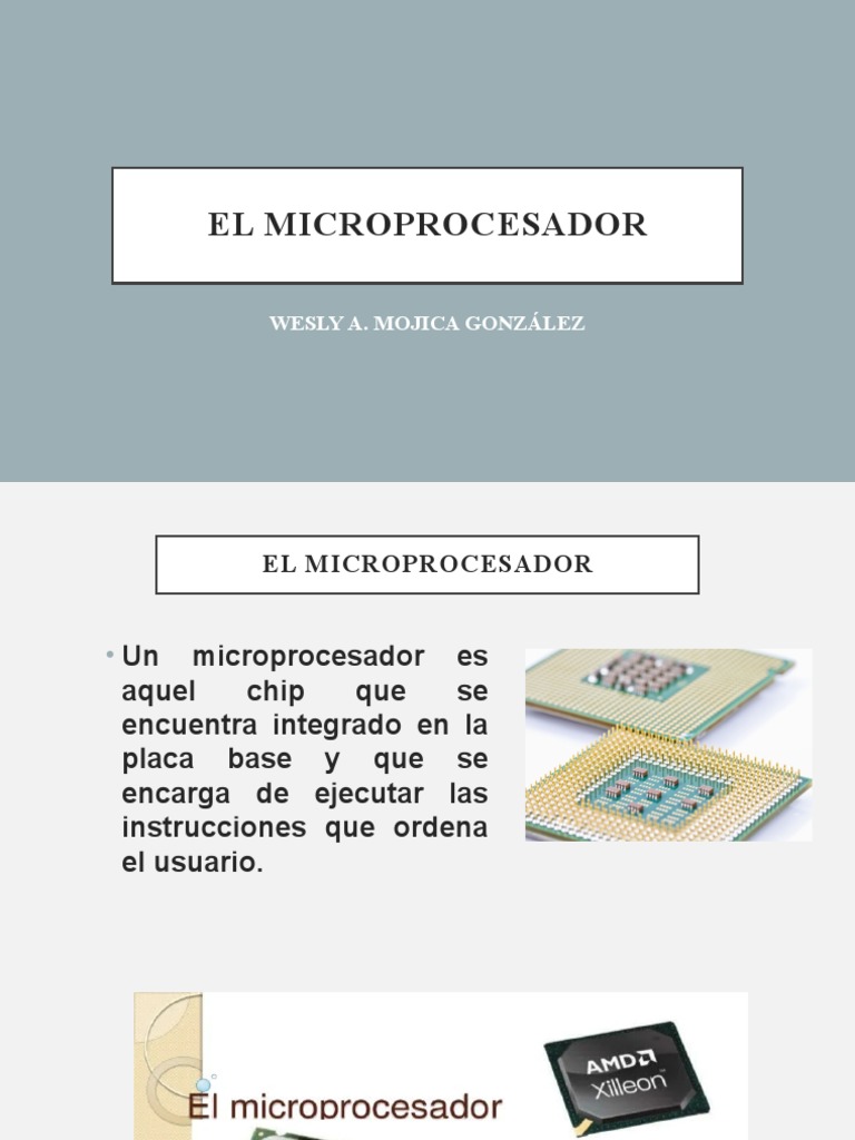 Estructura y Función del Microprocesador | PDF | Microprocesador ...