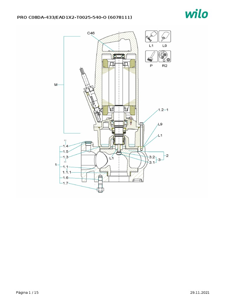 LISTADO DE PARTES MOTOR - BOMBA REXA PRO | PDF | Mains Electricity ...