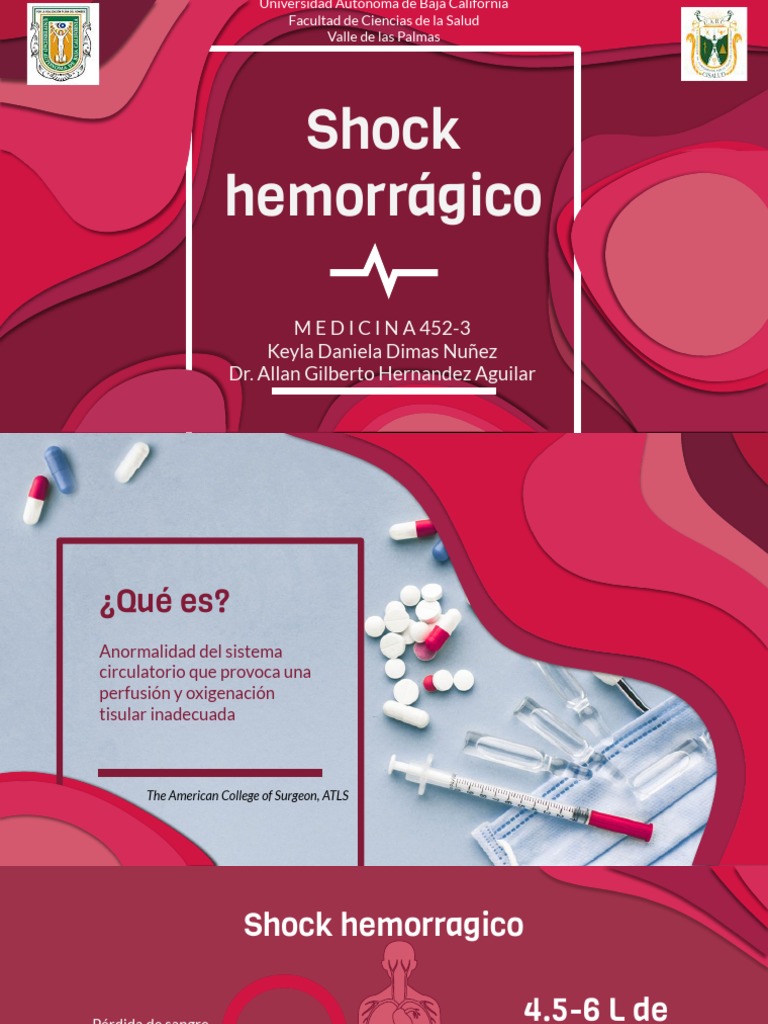 Shock Hemorragico | PDF | Choque (circulatorio) | Isquemia