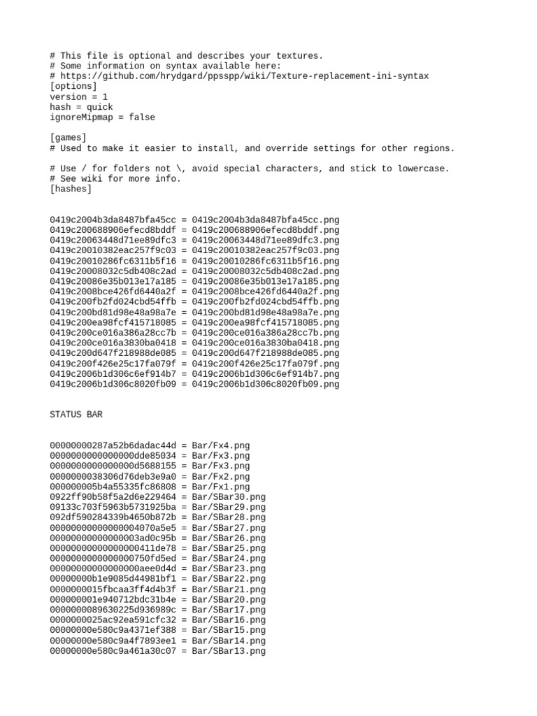 Textures Ini | PDF | Computing | Software
