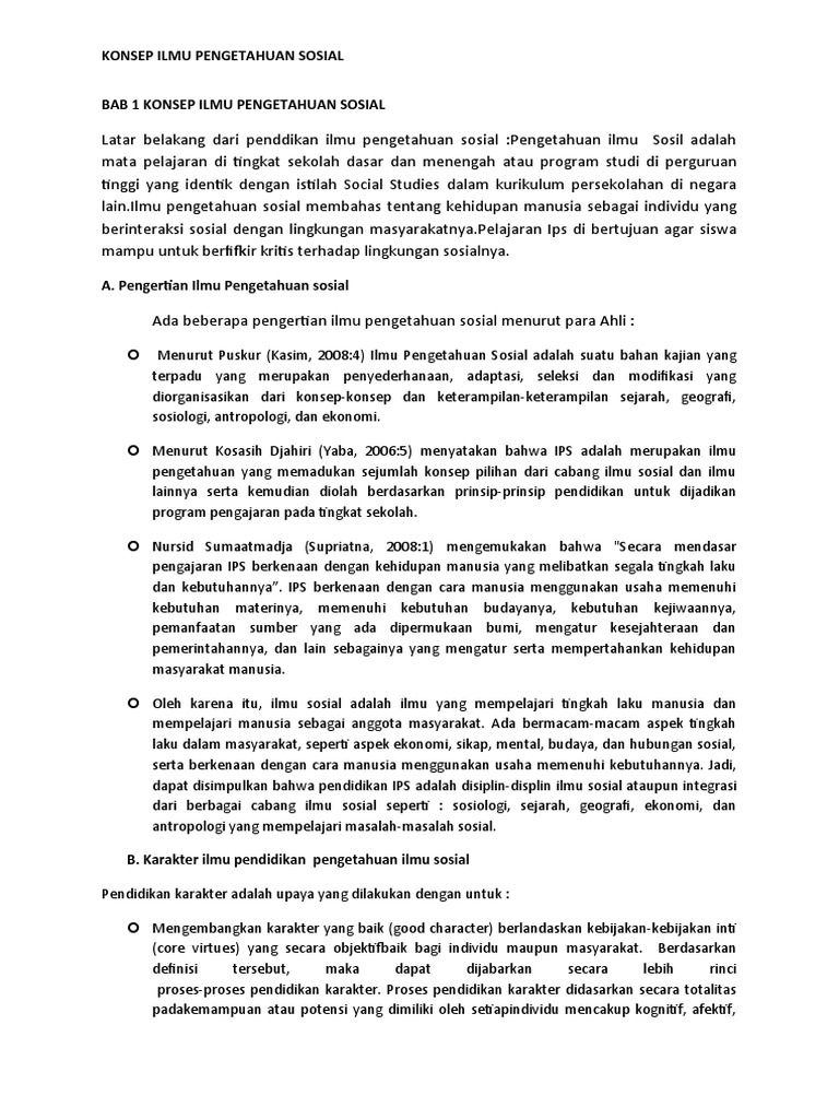 Tugas Ips Bab 1 | PDF