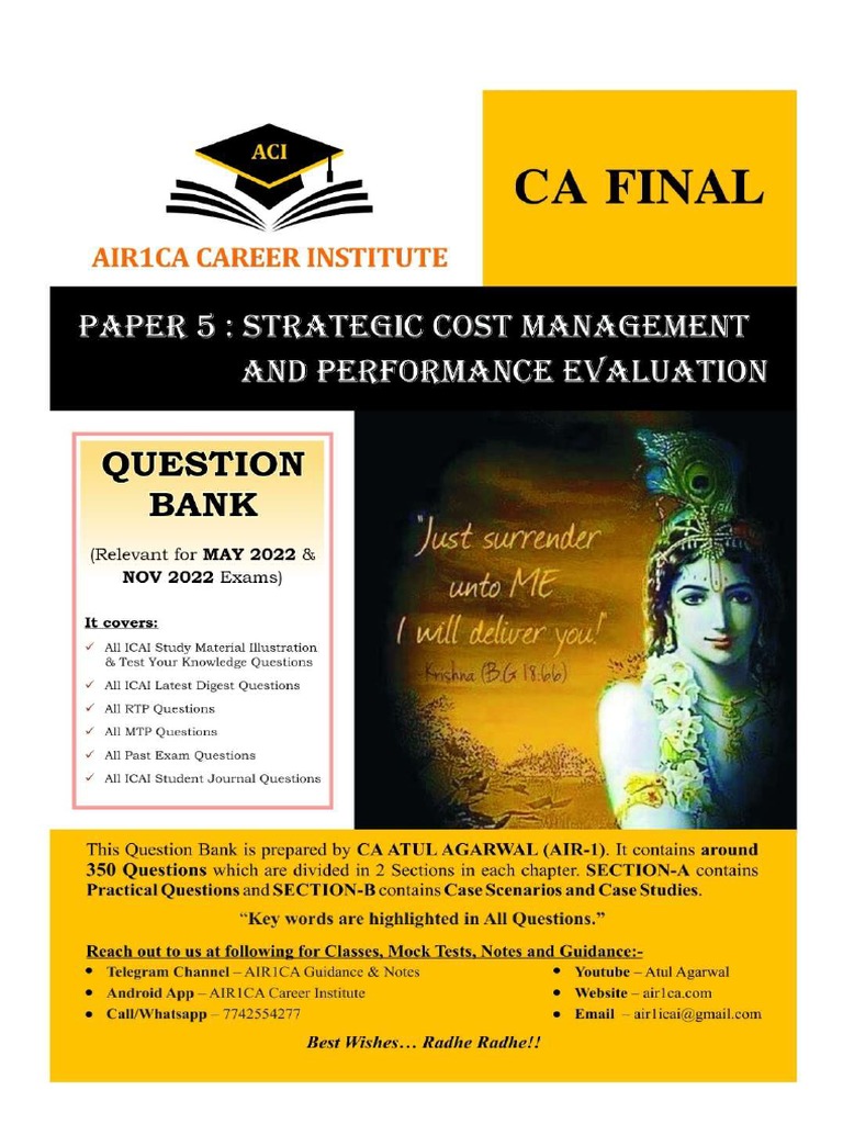 m22 Scmpe QB - CA Atul Agarwal | PDF