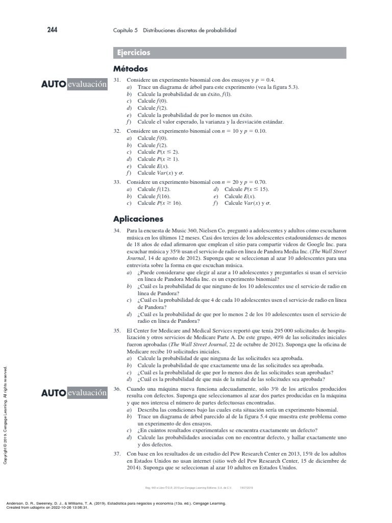 Act Clase p3 | PDF | Probabilidad | Desviación Estándar
