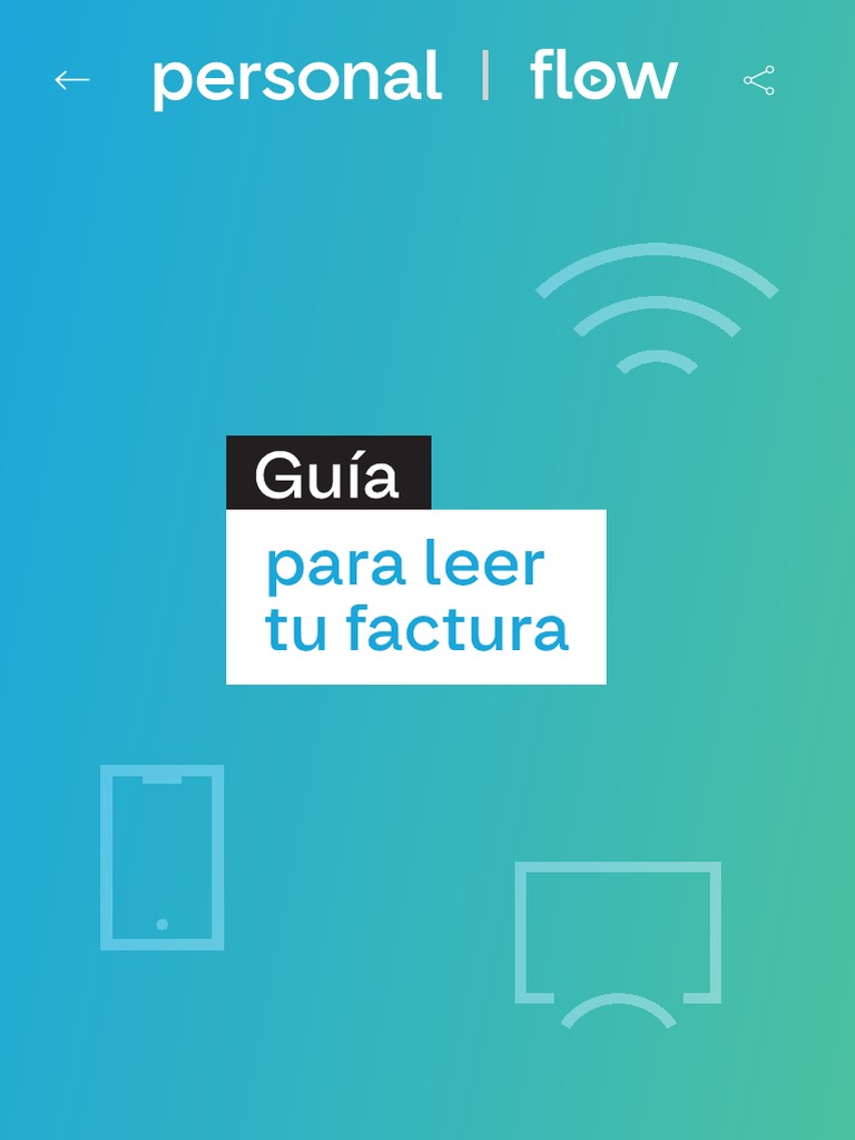 Guia para Leer Factura Personal | PDF