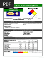 Comex Thinner Estandar Seguridad | PDF | Agua | Química