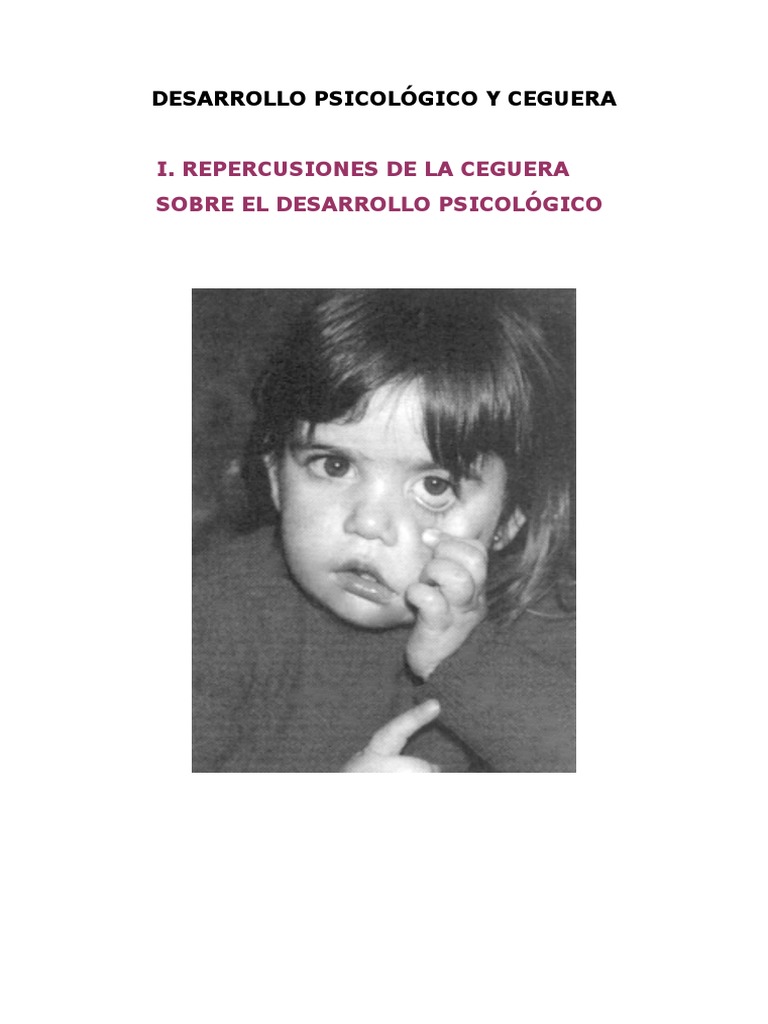 Impacto de la Ceguera en el Desarrollo | PDF | Discapacidad visual ...