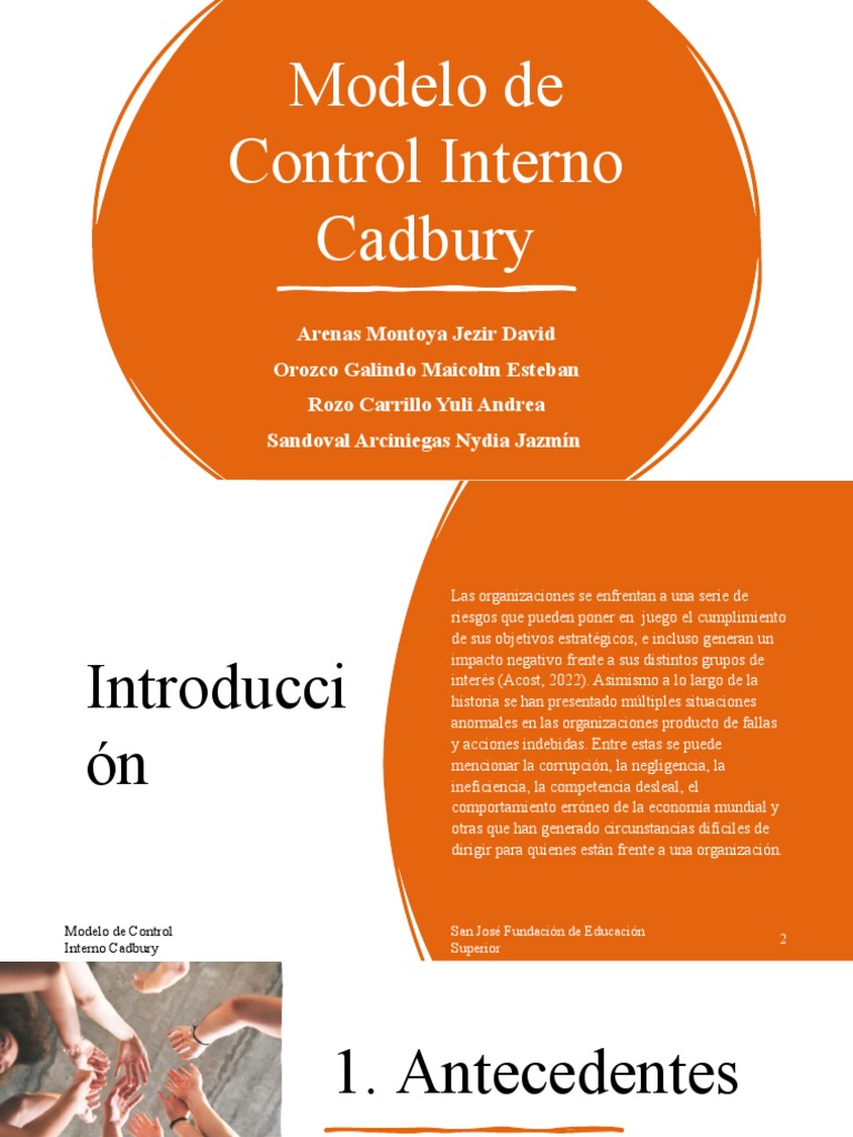 Modelo de Control Interno Cadbury | Descargar gratis PDF | Business ...